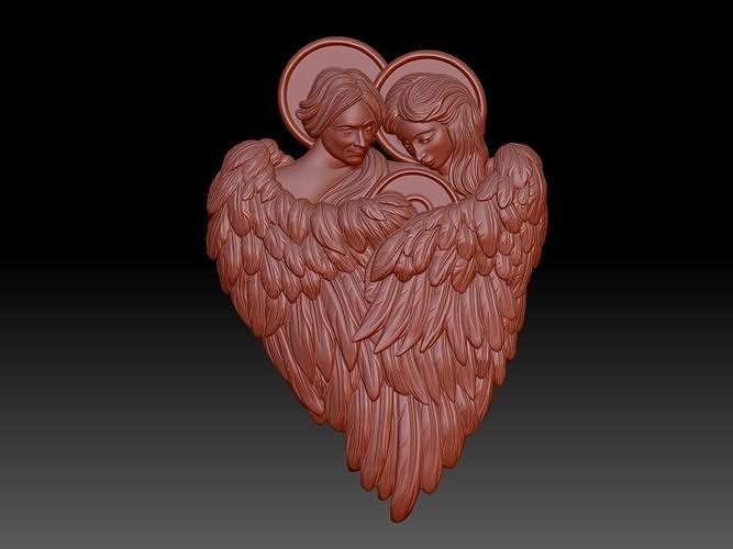 Angels 3D model 3D printable | CGTrader