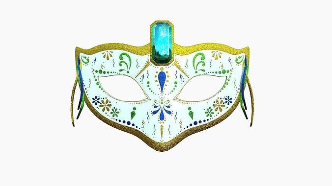 3D model Carnival Mask E03 Brazilian - Costume Character Design VR / AR ...
