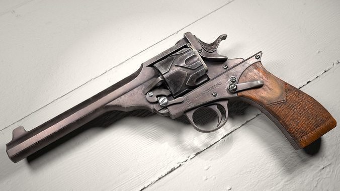 3D model Webley Fosbery Automatic Revolver VR / AR / low-poly | CGTrader
