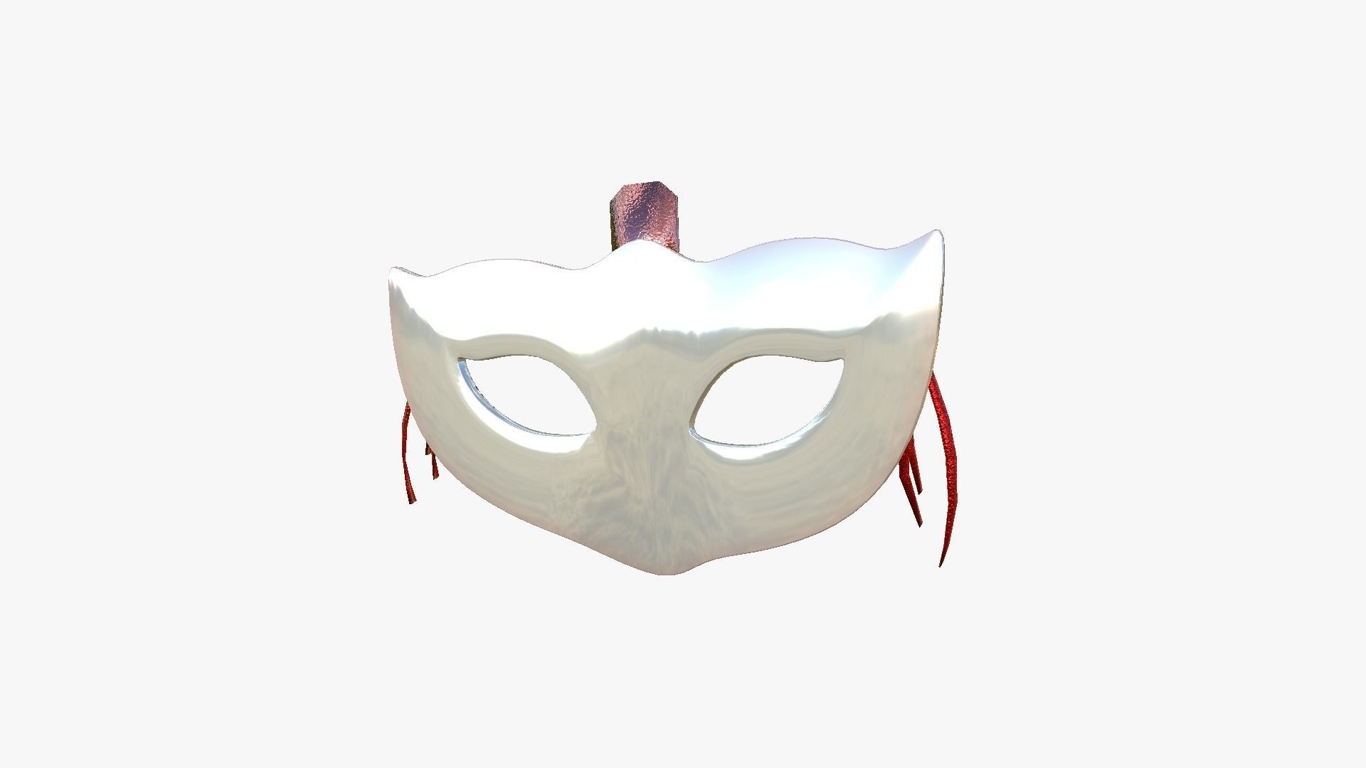 3D model Carnival Mask E11 White Red - Costume Character Design VR / AR ...