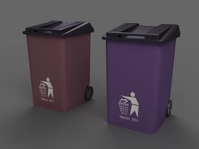 Garbage can garbage bin public facilities city 3D model | CGTrader