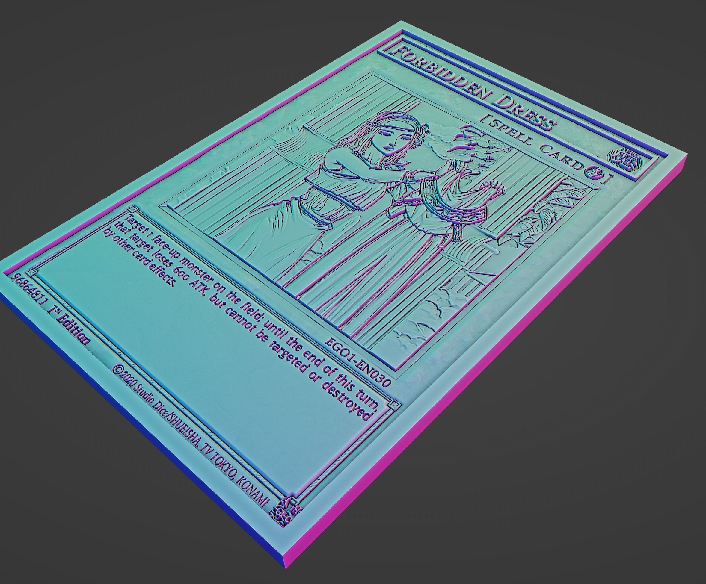 forbidden dress - yugioh free 3D model 3D printable | CGTrader