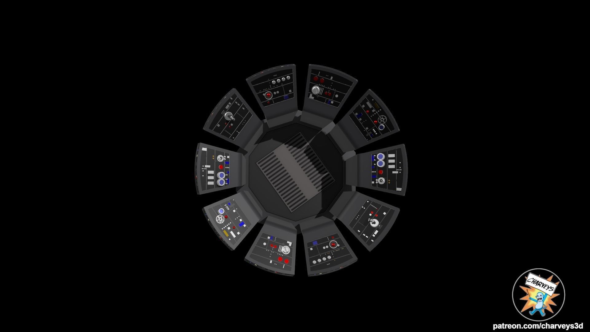 Star Wars Death Star Overbridge Control Console for figures 3D model 3D ...