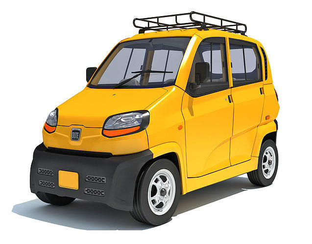 Bajaj Qute Auto Taxi 3D model | CGTrader