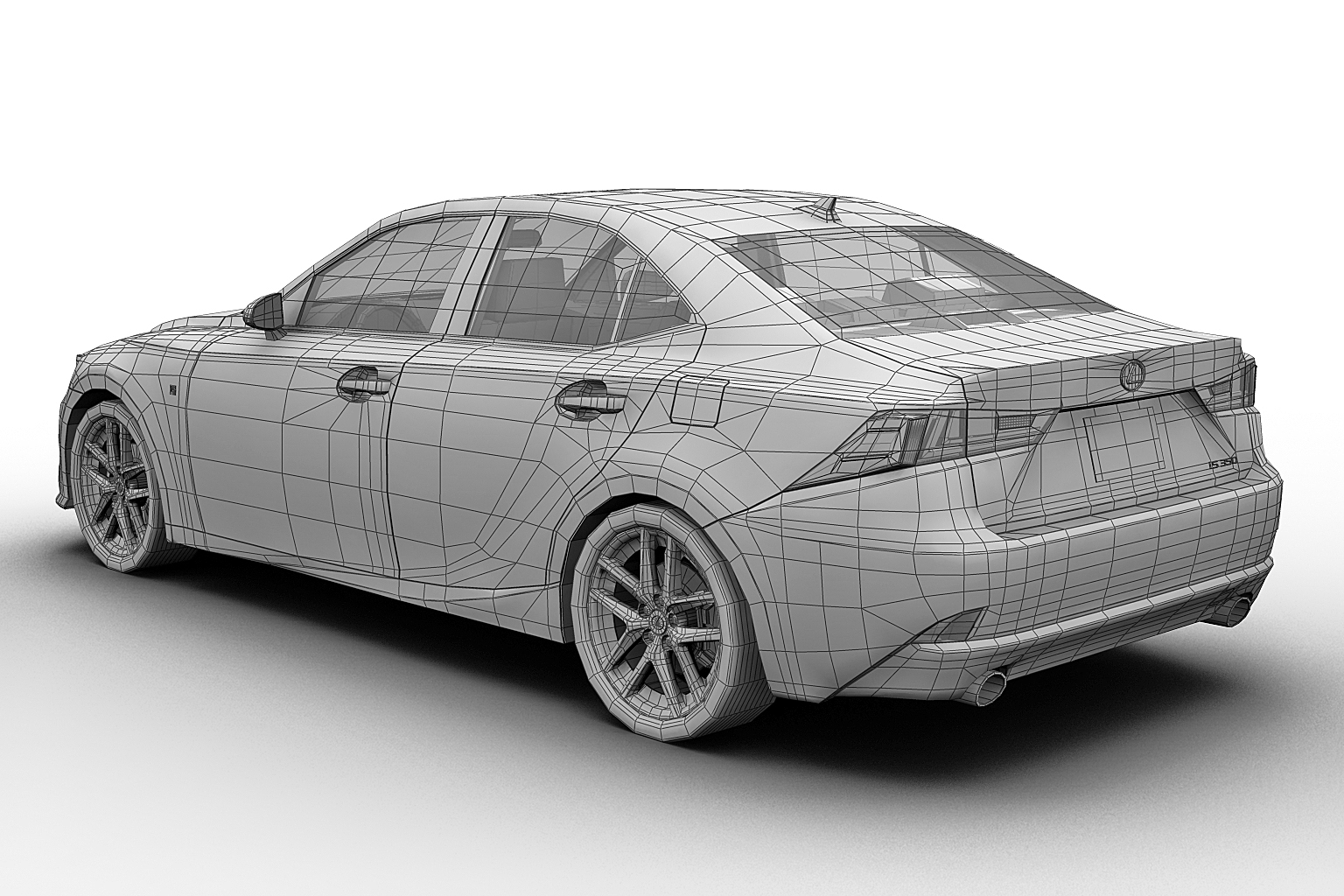 2014 Lexus IS350 3D model | CGTrader