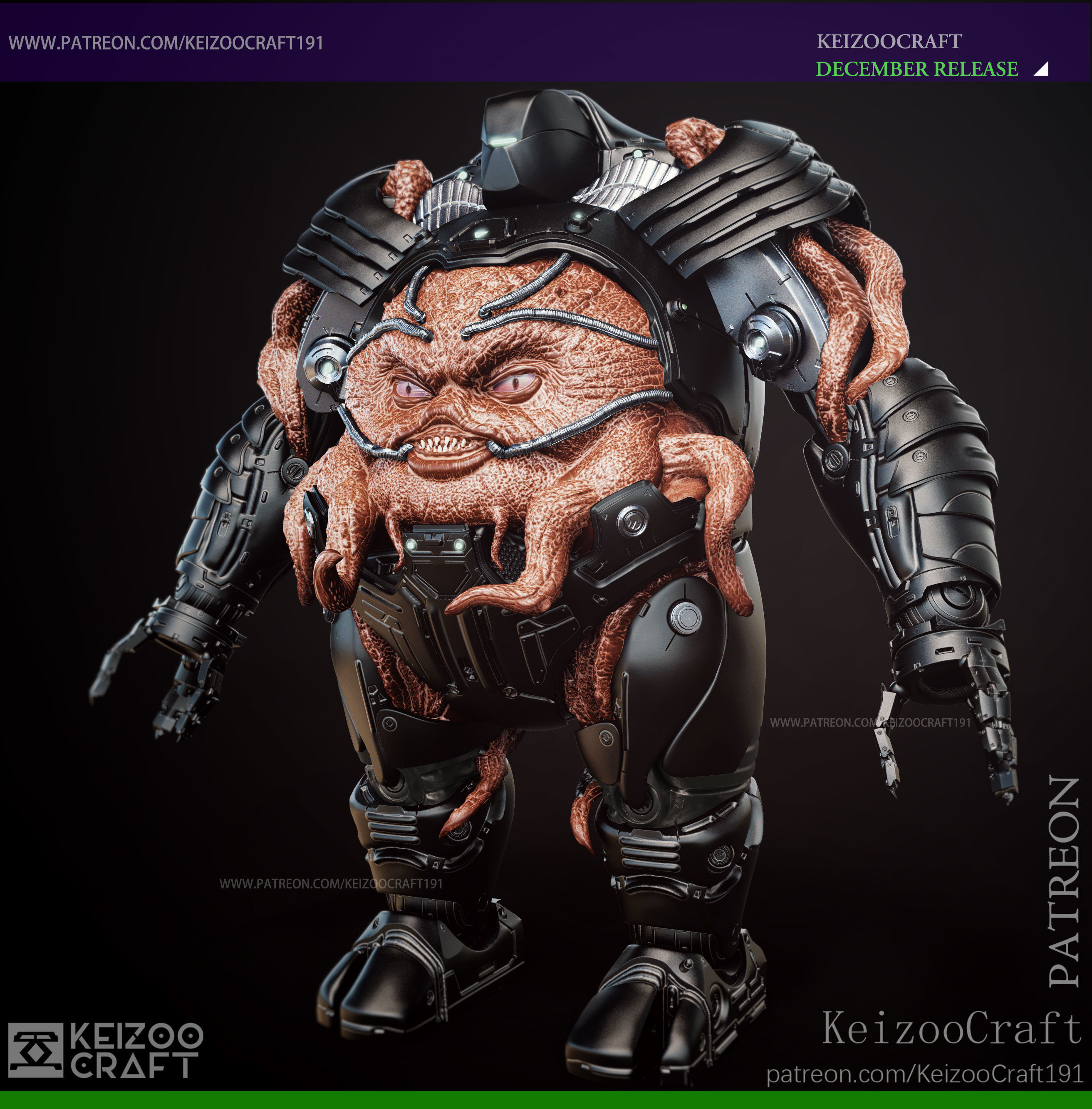 KRANG-MECH DRANG-TMNT-FAN ART-KRANG ROBOT-3D PRINTABLE-STL 3D model 3D ...