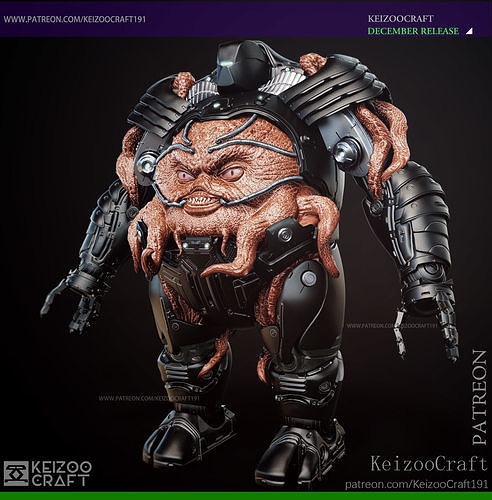 KRANG-MECH DRANG-TMNT-FAN ART-KRANG ROBOT-3D PRINTABLE-STL 3D model 3D ...