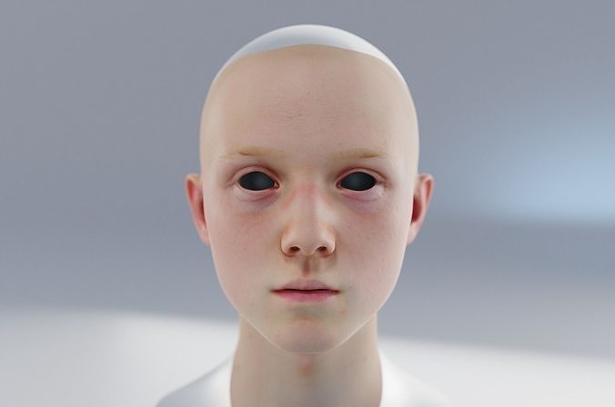 16 years old boy with sharp face 3D model rigged | CGTrader