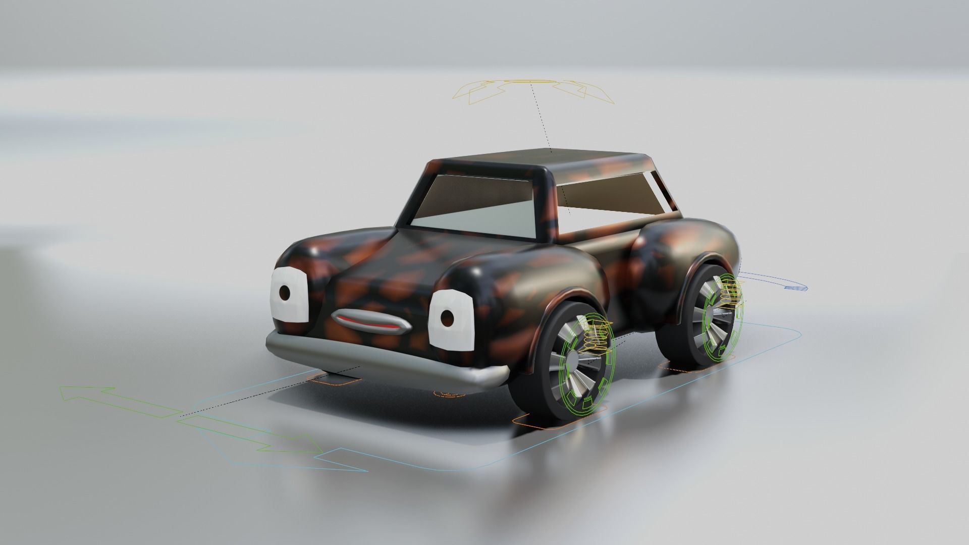 3D model cartoon car VR / AR / low-poly | CGTrader