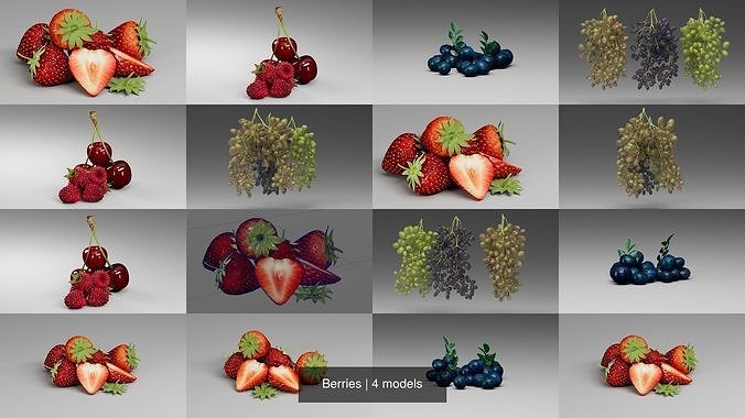 Berries 3D Model Collection | CGTrader