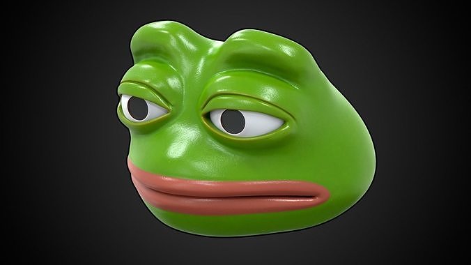 3D model Pepe the Frog - Base Head VR / AR / low-poly | CGTrader