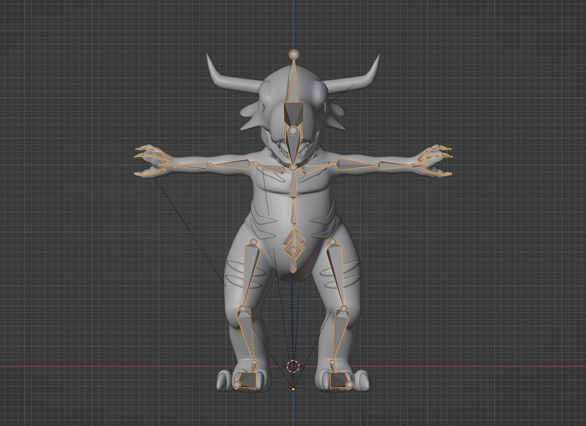 Greymon - Digimon 3D model rigged | CGTrader