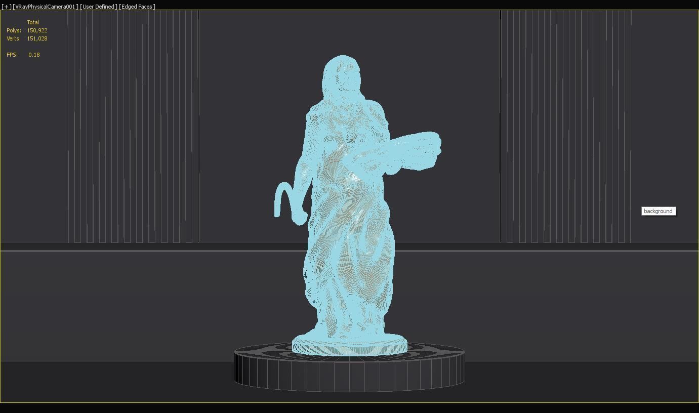Demeter Statue 3D model | CGTrader