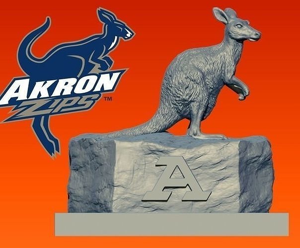 NCAA - AKRON ZIPS FOOTBALL MASCOT DECOR STATUE - 3D PRINT 3D model 3D ...
