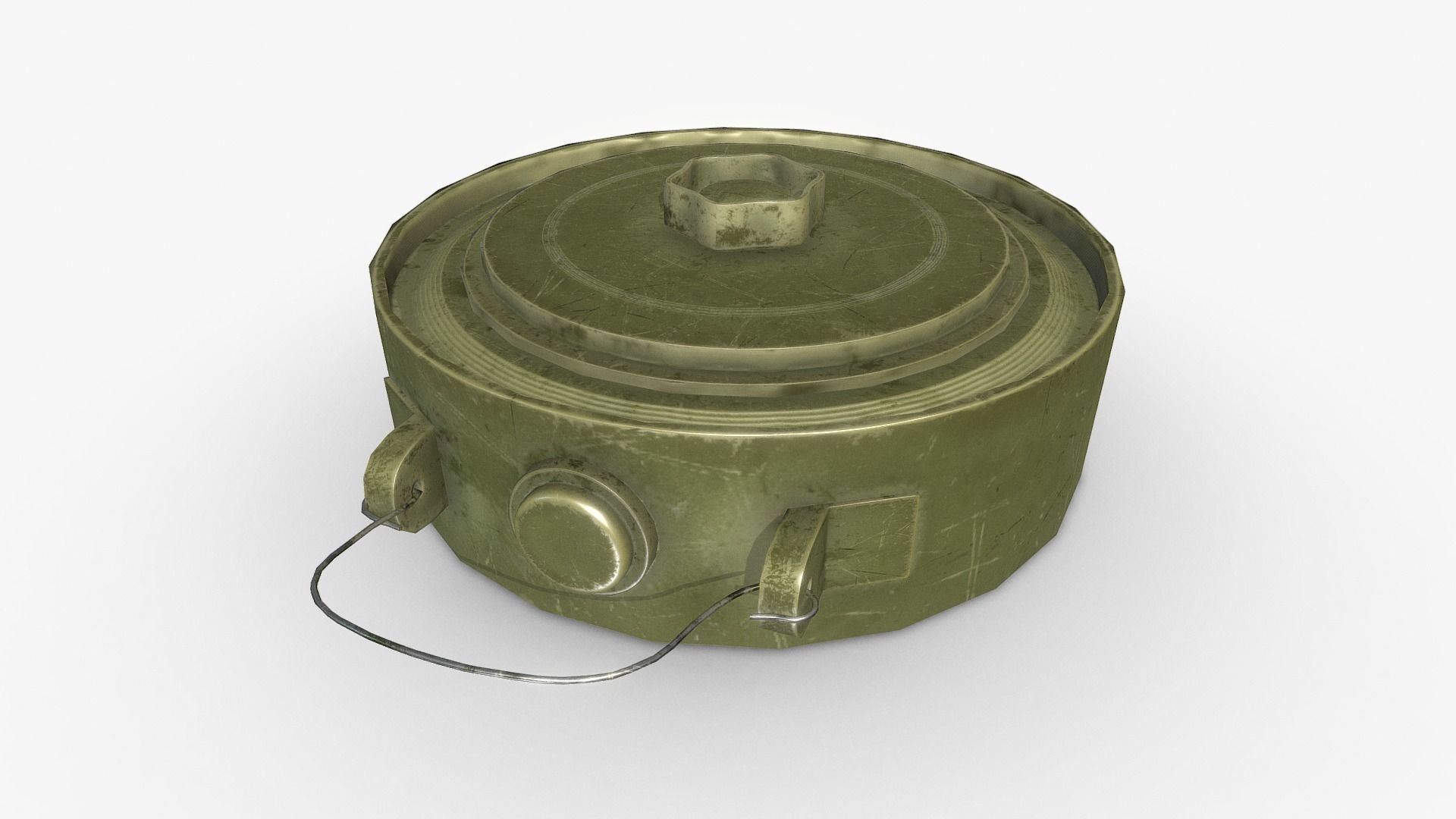 3D model Anti Tank Landmine VR / AR / low-poly | CGTrader