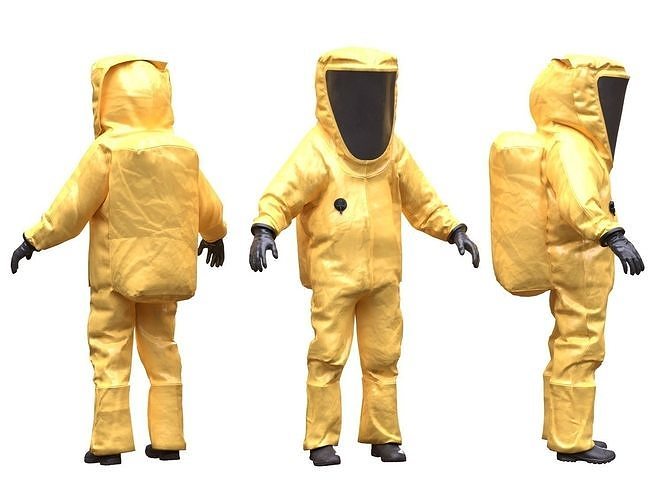 3D model Male Chemical Outfit VR / AR / low-poly | CGTrader