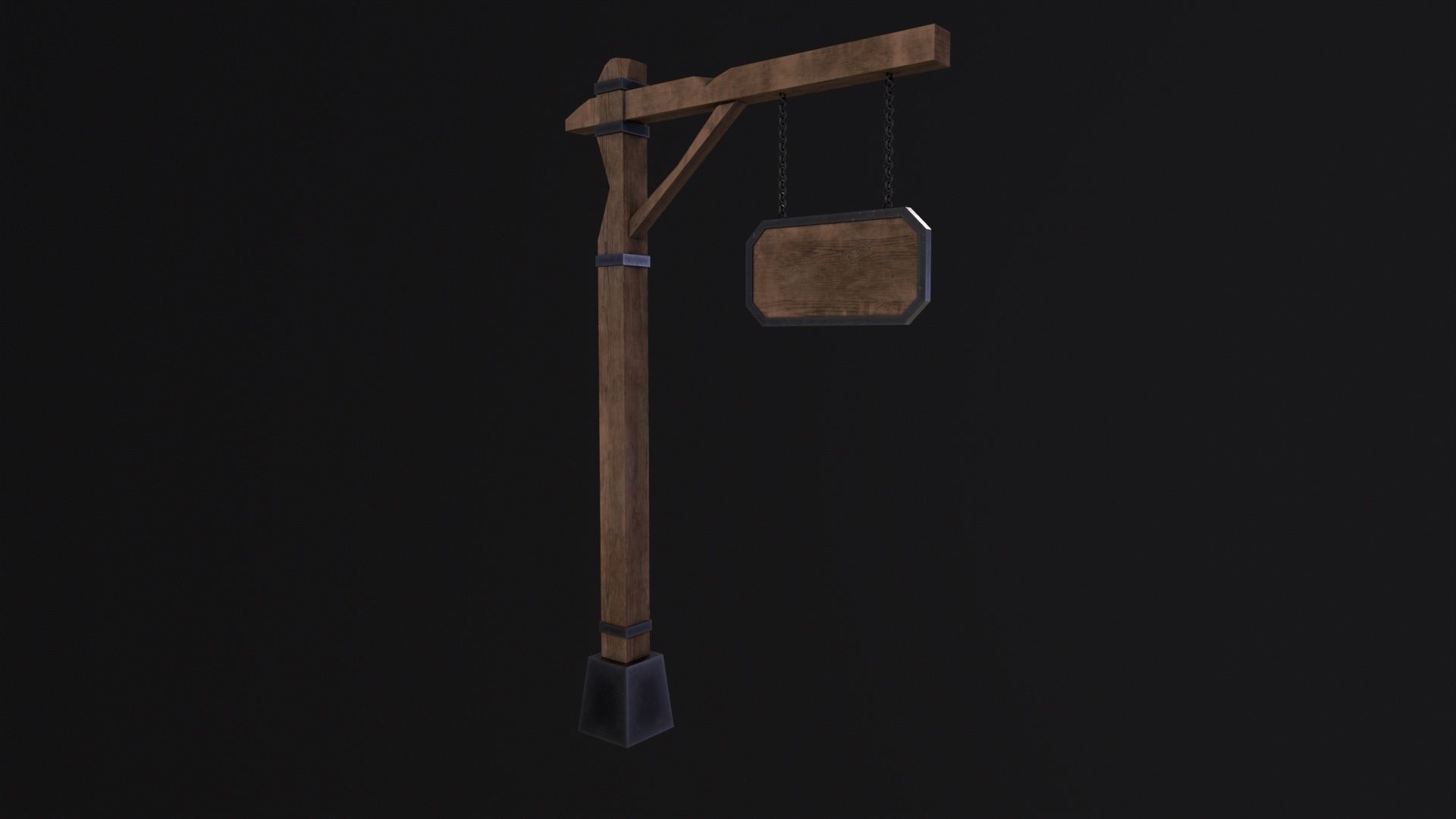 3D model Medieval sign VR / AR / low-poly | CGTrader