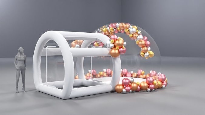 Inflatable Bubble House Dome 3 Meters Diameter 3D model | CGTrader