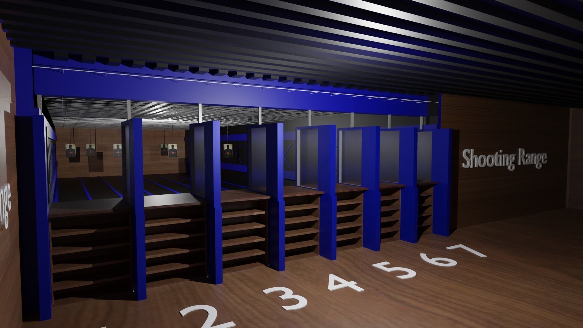 3D model Shooting Range VR / AR / low-poly | CGTrader