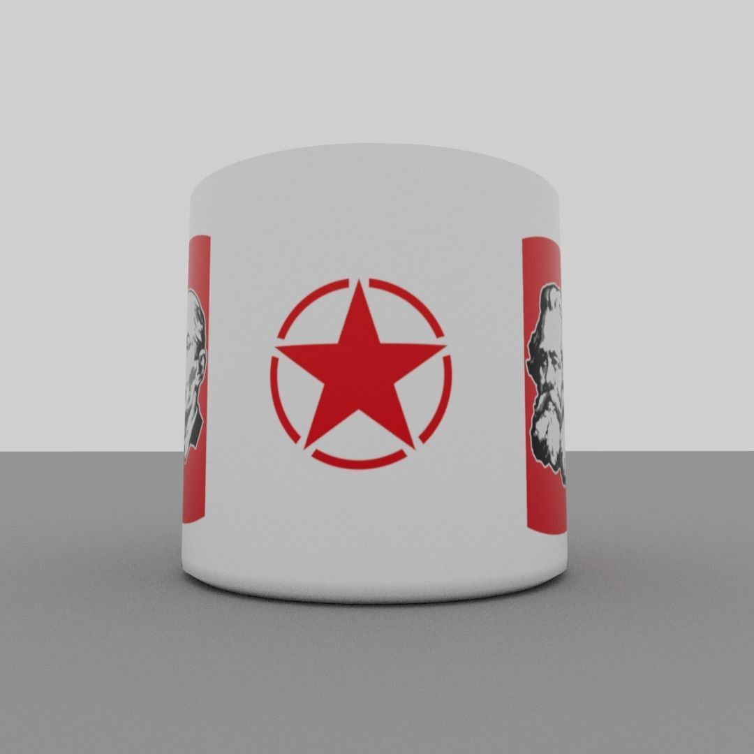 3D model Communist mug VR / AR / low-poly | CGTrader