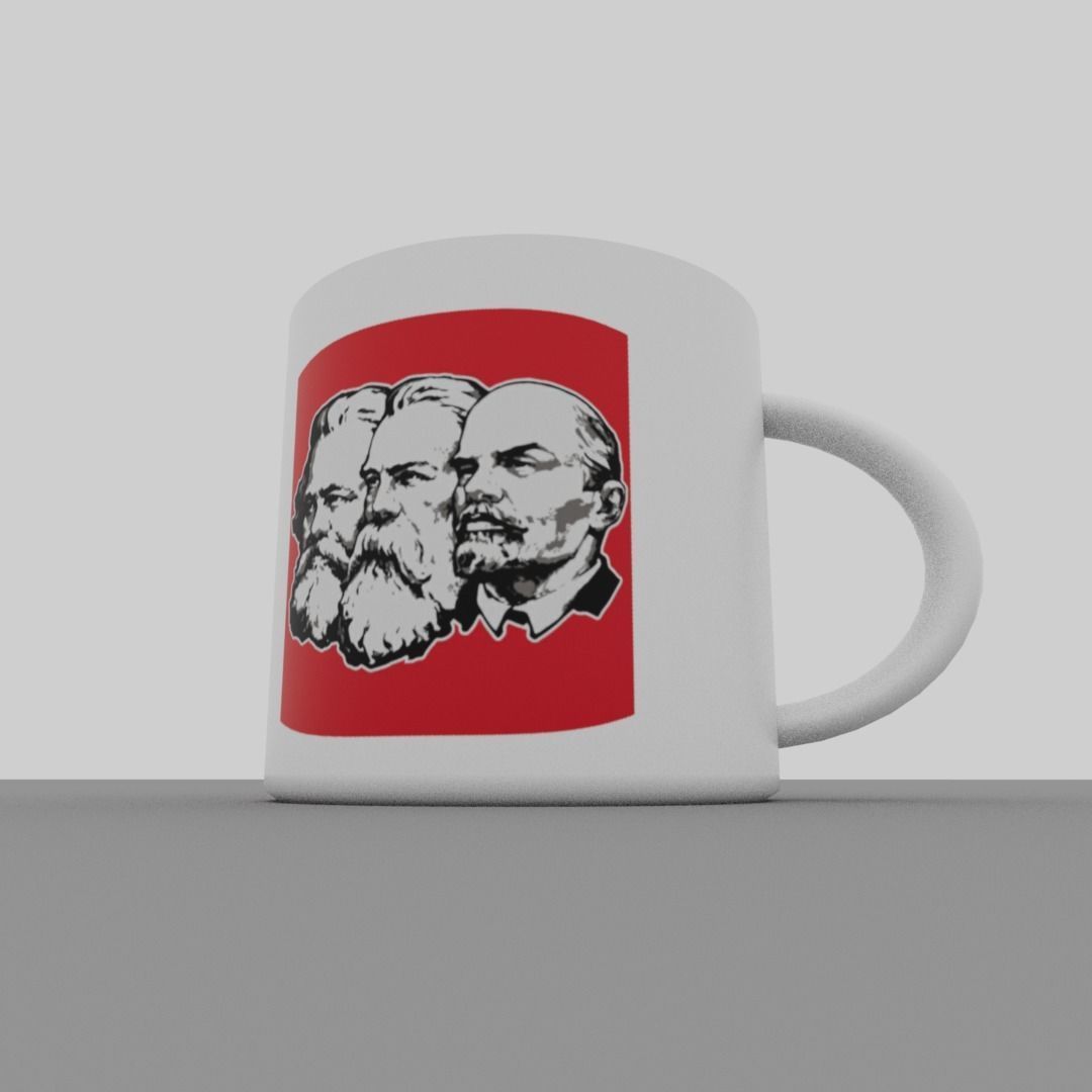 3D model Communist mug VR / AR / low-poly | CGTrader