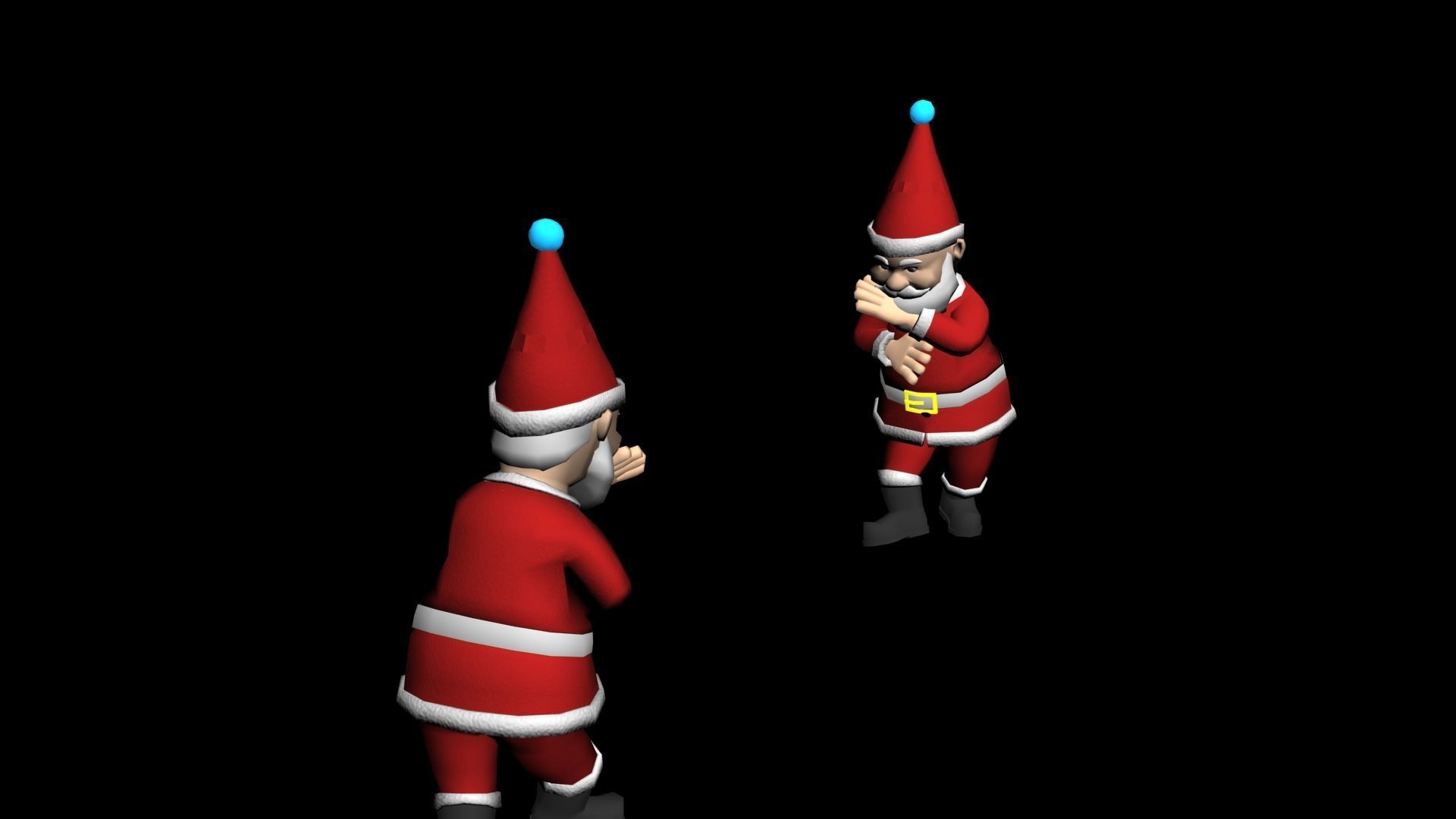 Santa Claus Christmas Dance Animated 3D model 3D model animated rigged ...