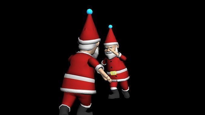 Santa Claus Christmas Dance Animated 3D model 3D model animated rigged ...