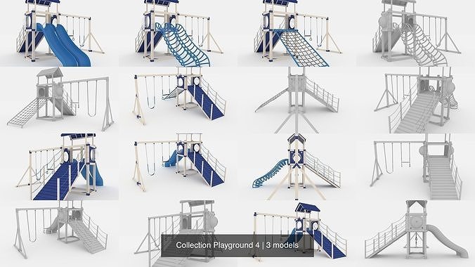 Collection Playground 4 Cgtrader