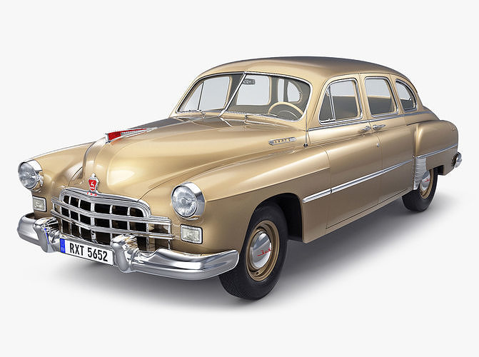 GAZ 12 ZIM 1949-1959 Simple Interior M 1 3D model | CGTrader