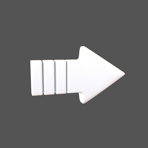 3D model Arrow Symbol v3 002 VR / AR / low-poly | CGTrader