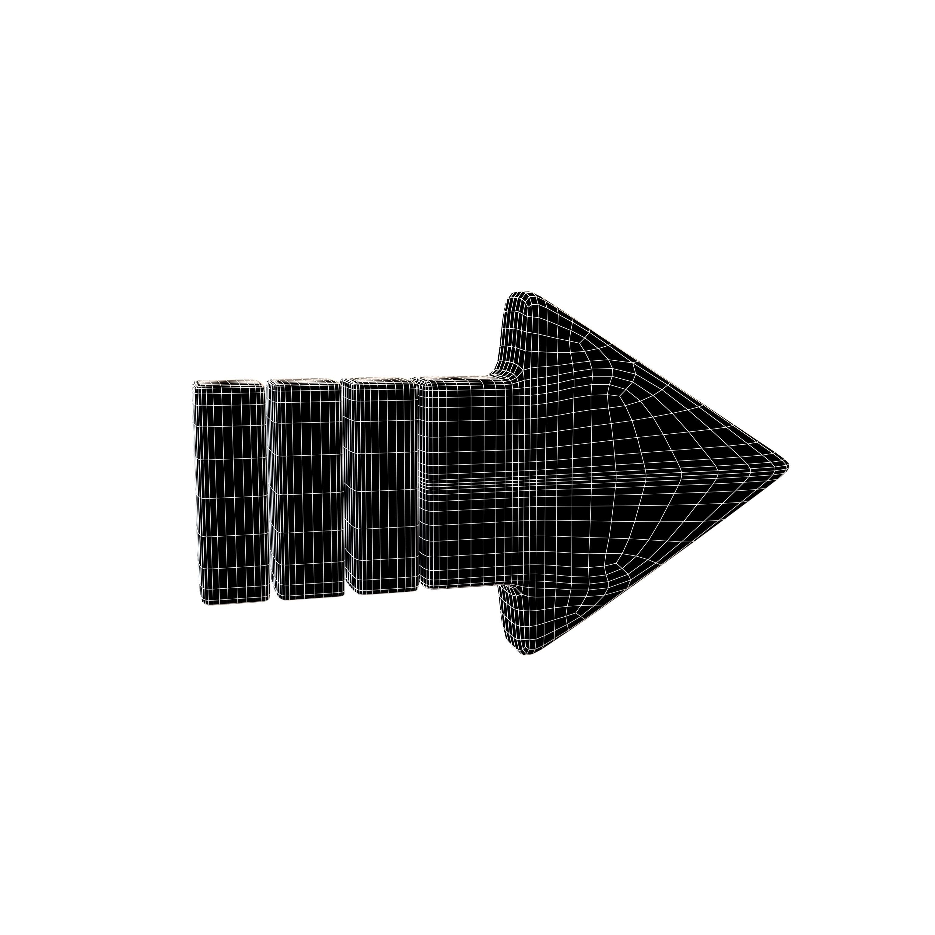 3D model Arrow Symbol v3 002 VR / AR / low-poly | CGTrader