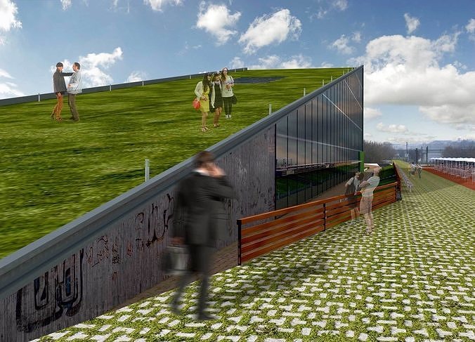 3D model HOTEL GREEN ROOF VR / AR / low-poly | CGTrader