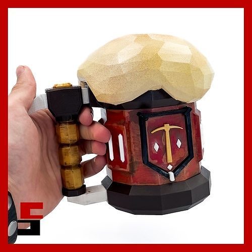 Slayer Stout Mug Deep Rock Galactic 3D model 3D printable | CGTrader