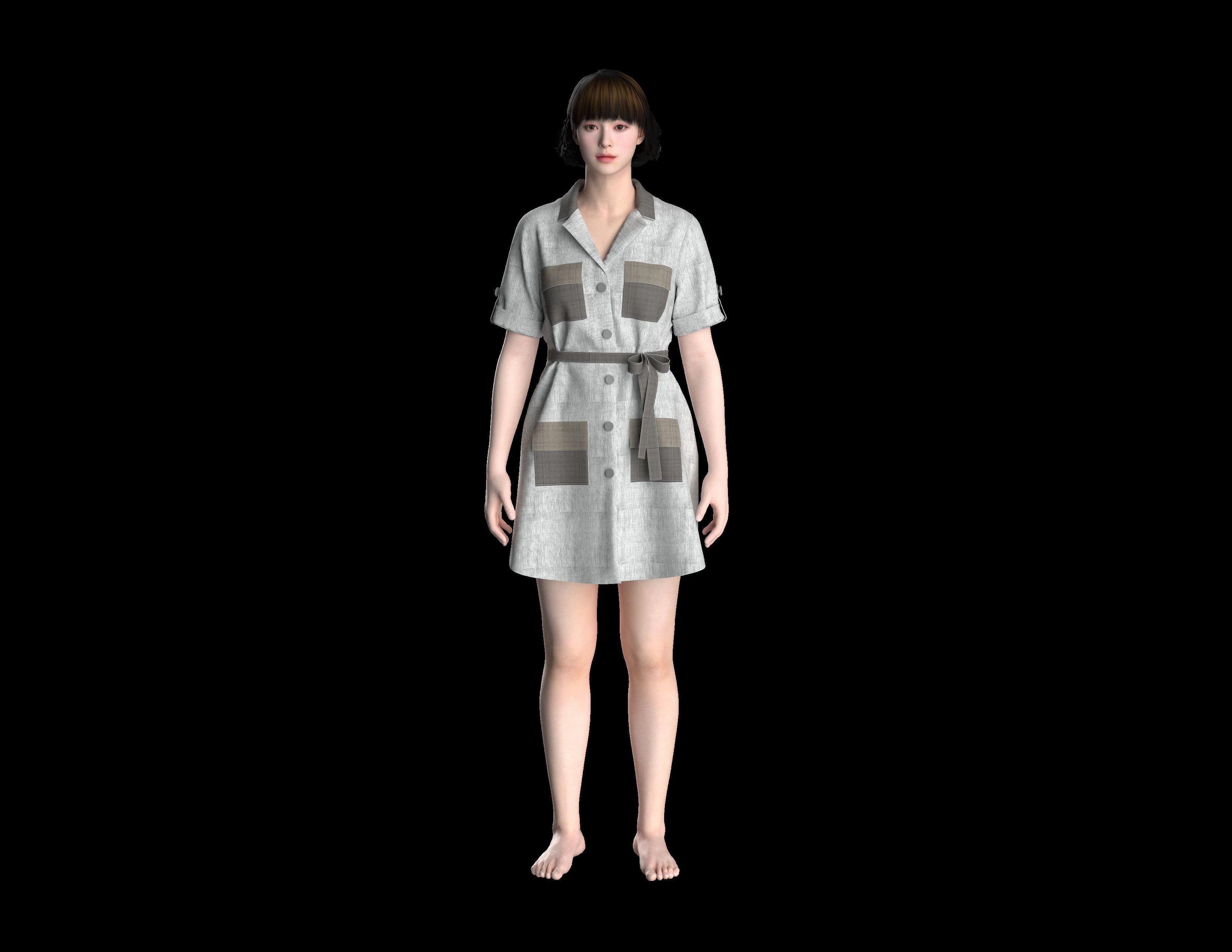 20 long shirt pattern 3D model 3D printable | CGTrader