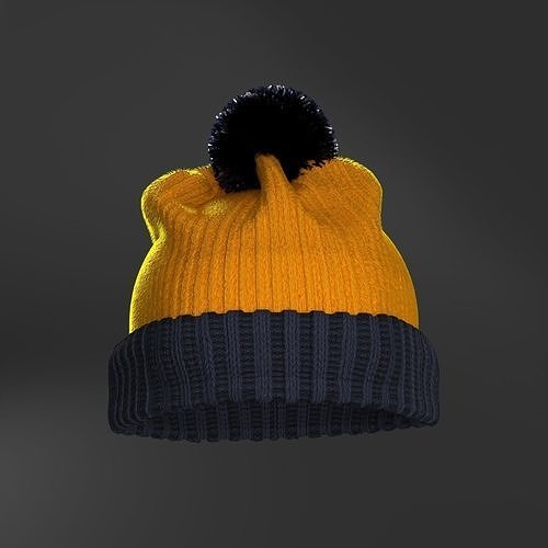 Beanie hat 3D model animated rigged | CGTrader