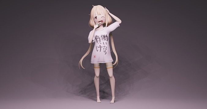 Anime Character - Anzu Futaba 3D model | CGTrader