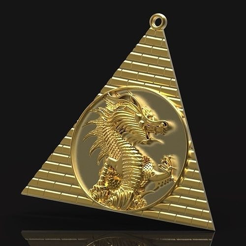 Dragon pyramid 3D model 3D printable | CGTrader