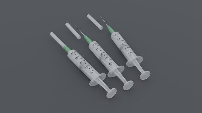 Syringe free VR / AR / low-poly 3D model | CGTrader
