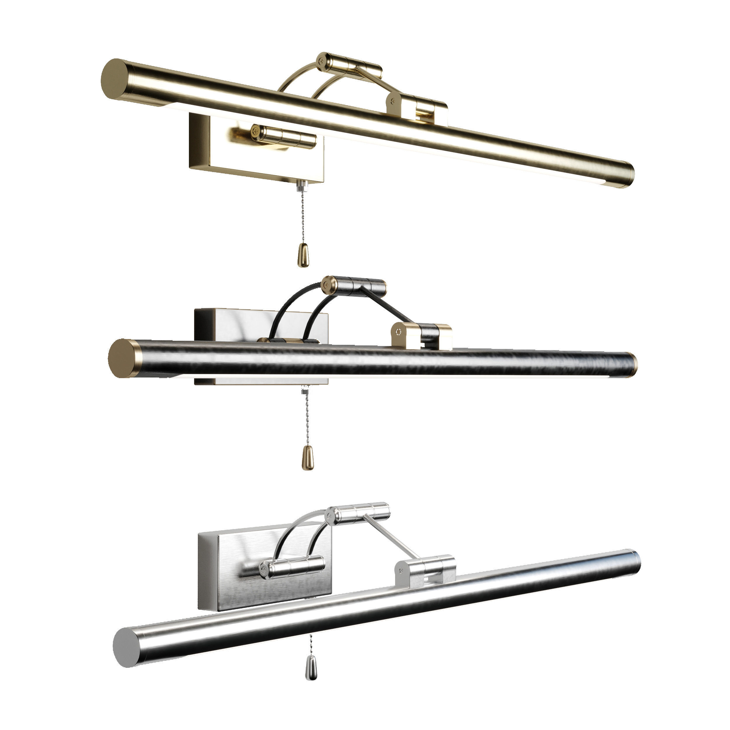 3D model Lamp LED Linear Bathroom Vanity Light Modern Mirror Front Lamp ...