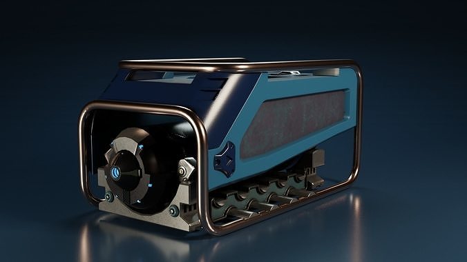3D model Sci-Fi Power Generator - box2 VR / AR / low-poly | CGTrader