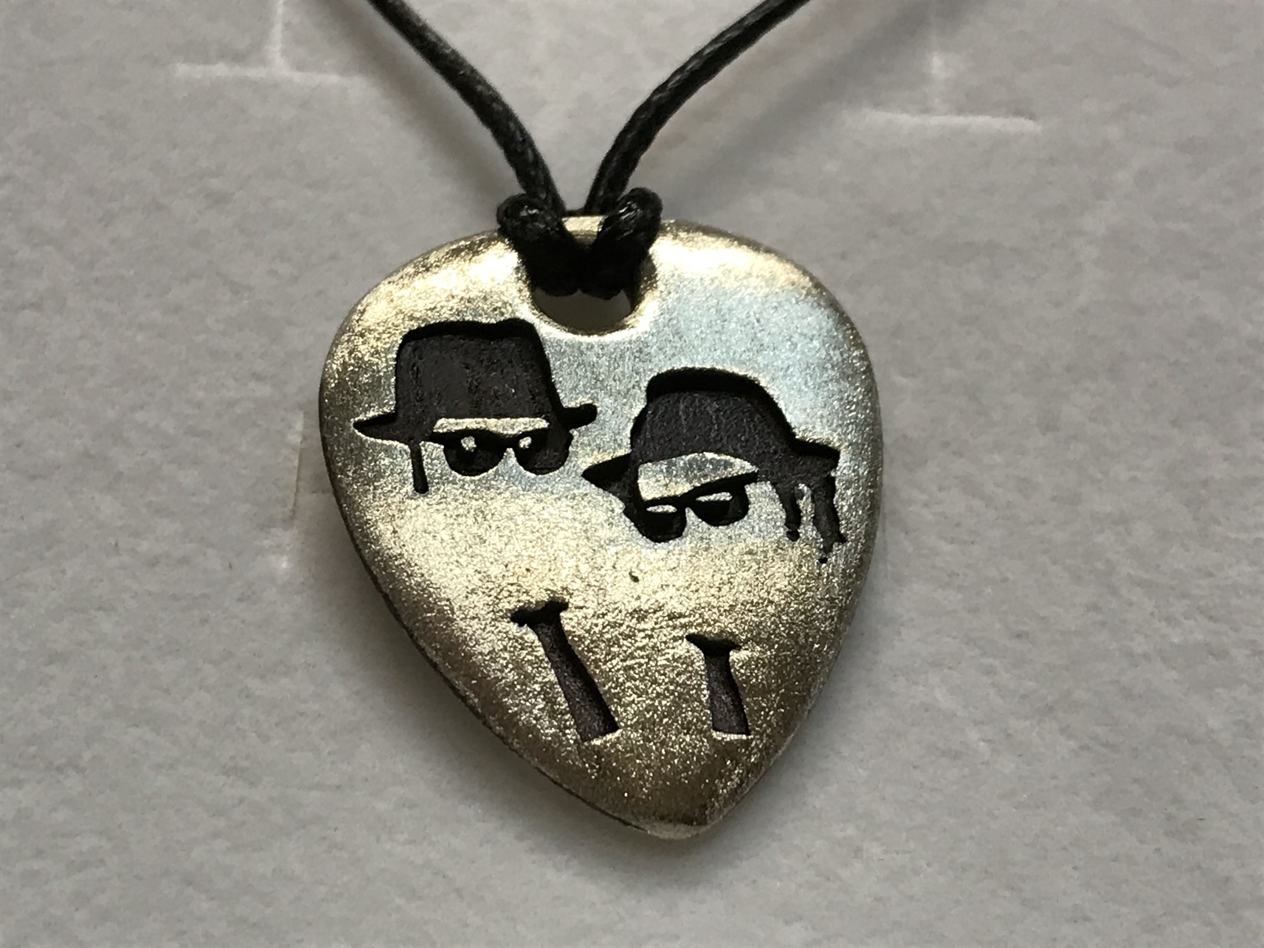 3d printable guitar pick with The Blues Brothers engraved logo 3D model ...