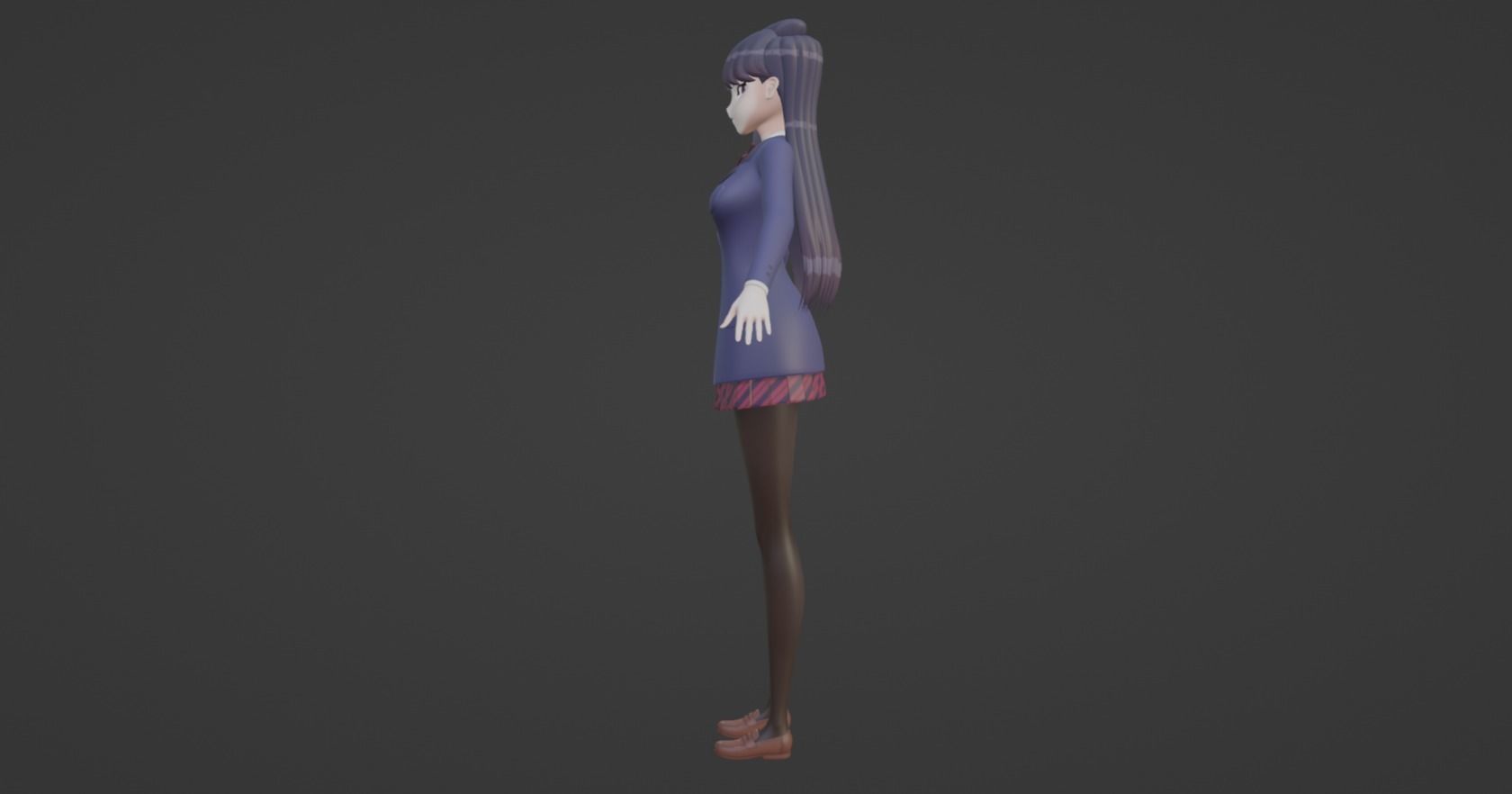 Anime Character - KCC Shoko Komi 3D model | CGTrader