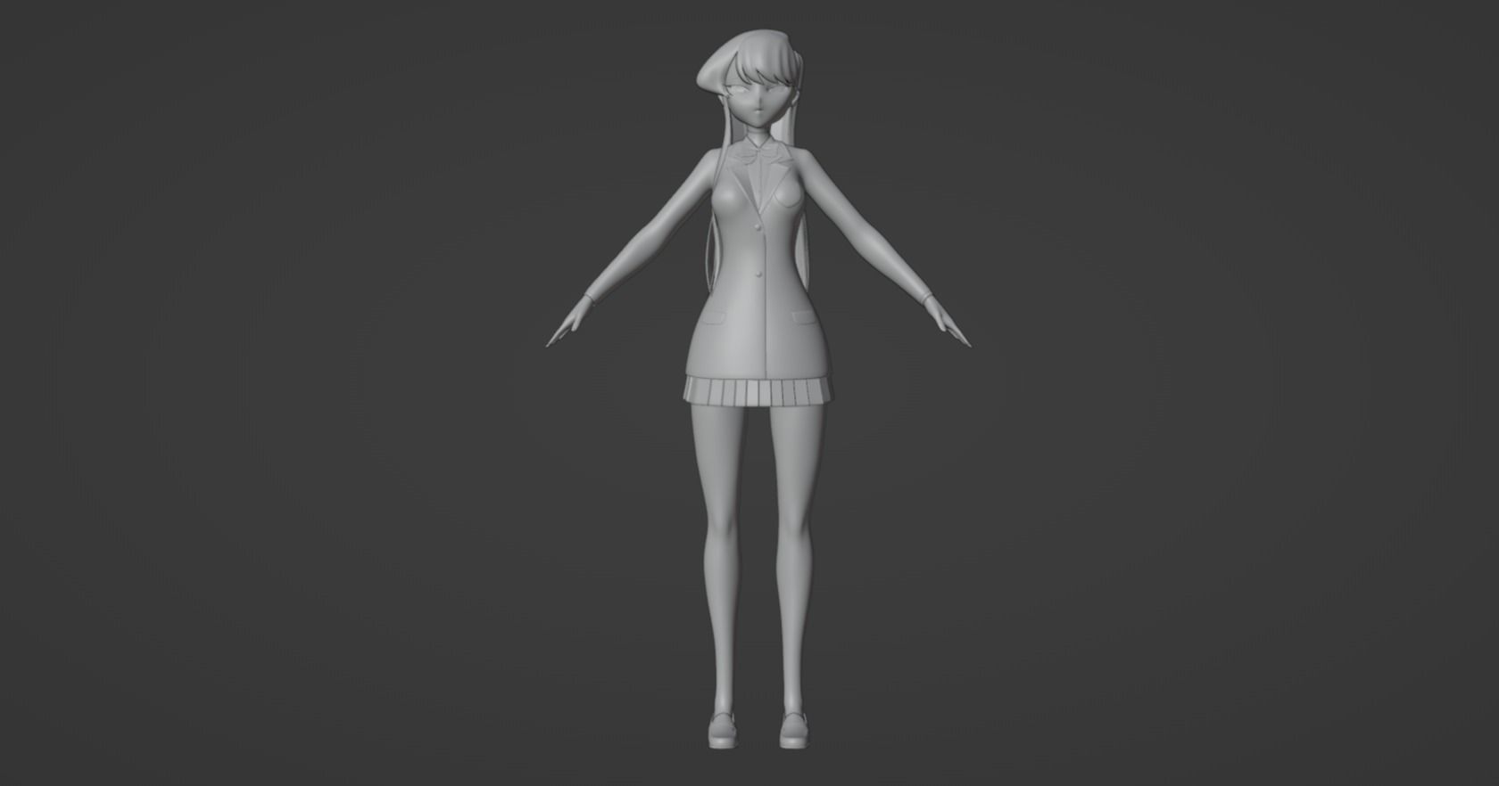 Anime Character - KCC Shoko Komi 3D model | CGTrader