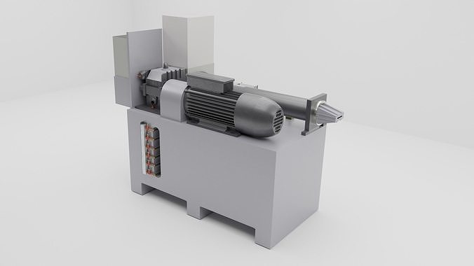 Molde Extruder Machine 3D model | CGTrader