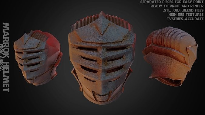 Star Wars Marrok Helmet for Cosplay 3D model 3D printable | CGTrader
