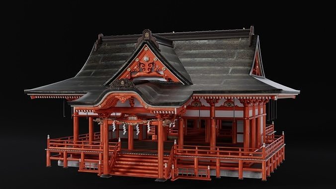 Shinto Shrine 3D model | CGTrader