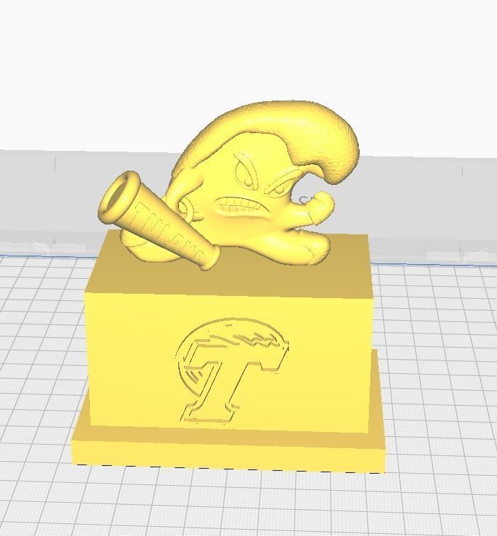 NCAA - TULANE GREEN WAVE FOOTBALL MASCOT STATUE - 3D PRINT 3D model 3D ...