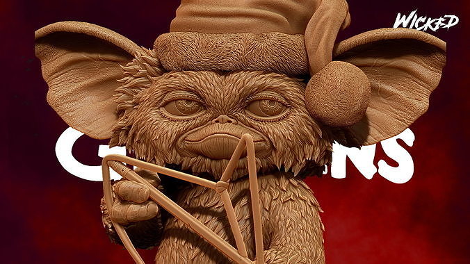 Wicked Gremlins Gizmo Sculpture Tested for 3D printing 3D model 3D ...