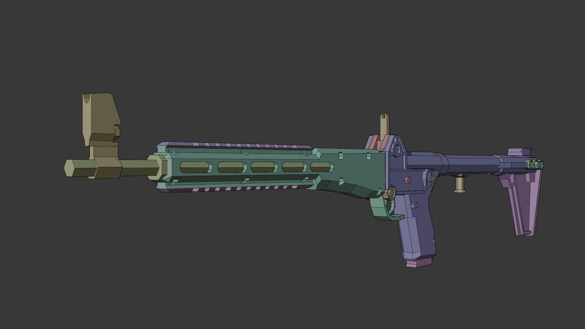 3D model Kel-Tec Sub-2000 VR / AR / low-poly | CGTrader