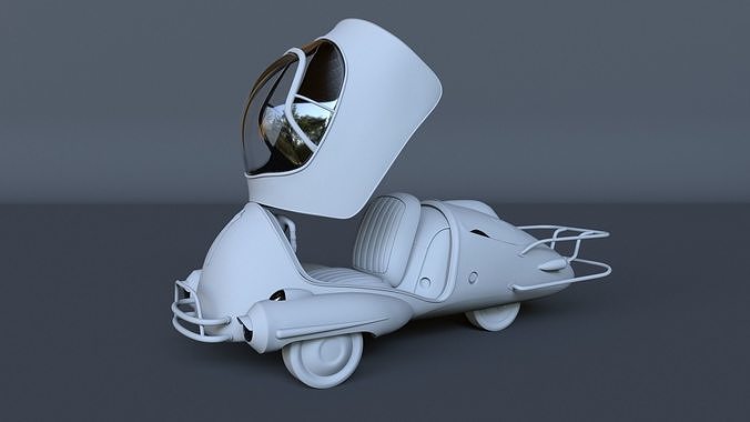 3D model Fusion flea - fallout 4 car VR / AR / low-poly | CGTrader